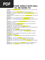 Will vs Going To Worksheet | PDF