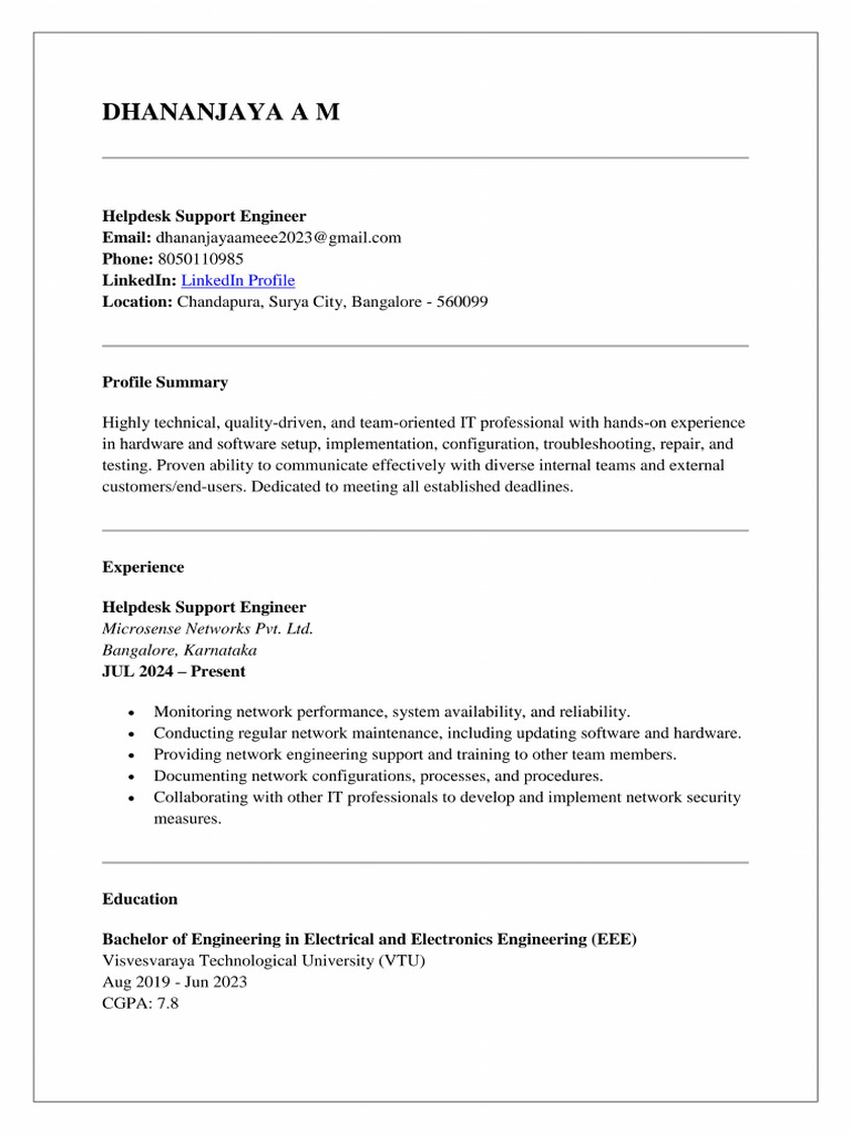 Resume N | PDF