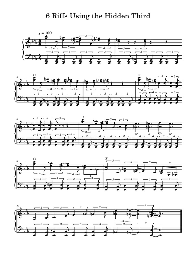 6 Riffs Using The Hidden Third | PDF