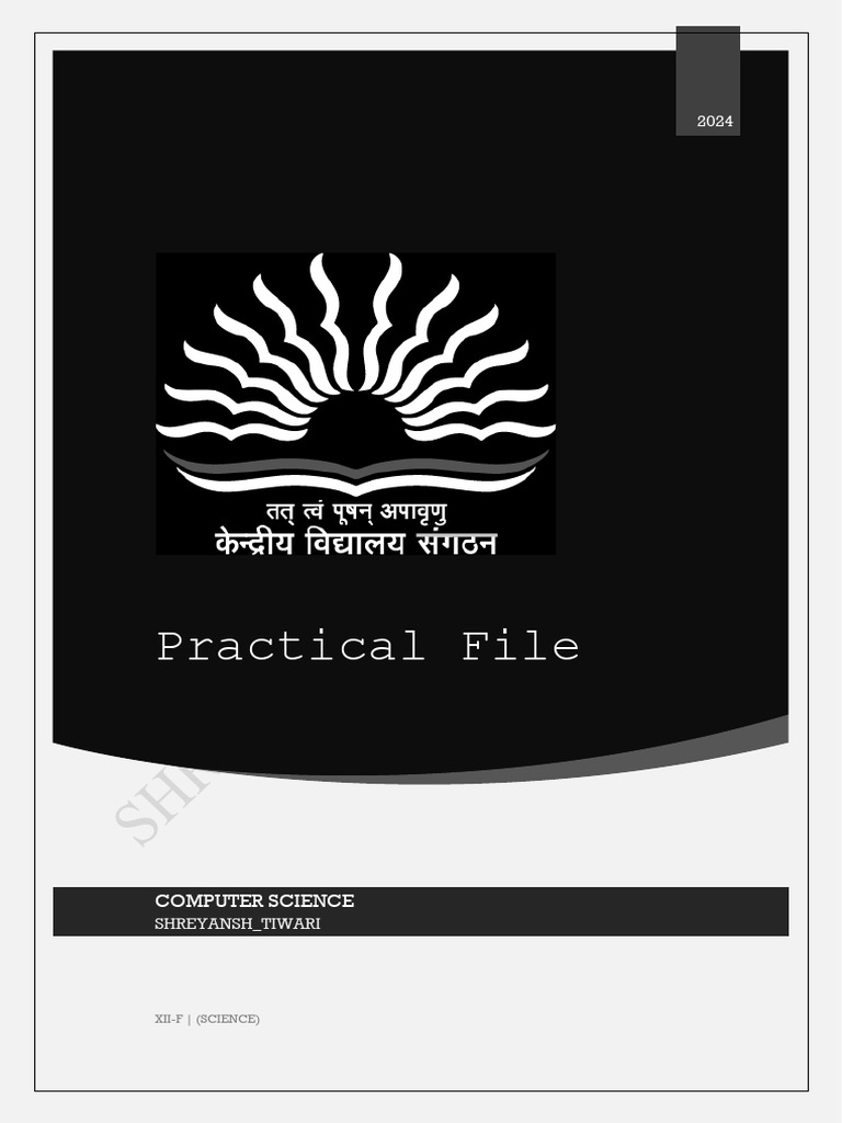 Cs Practical Final | PDF | Databases | Computer Programming