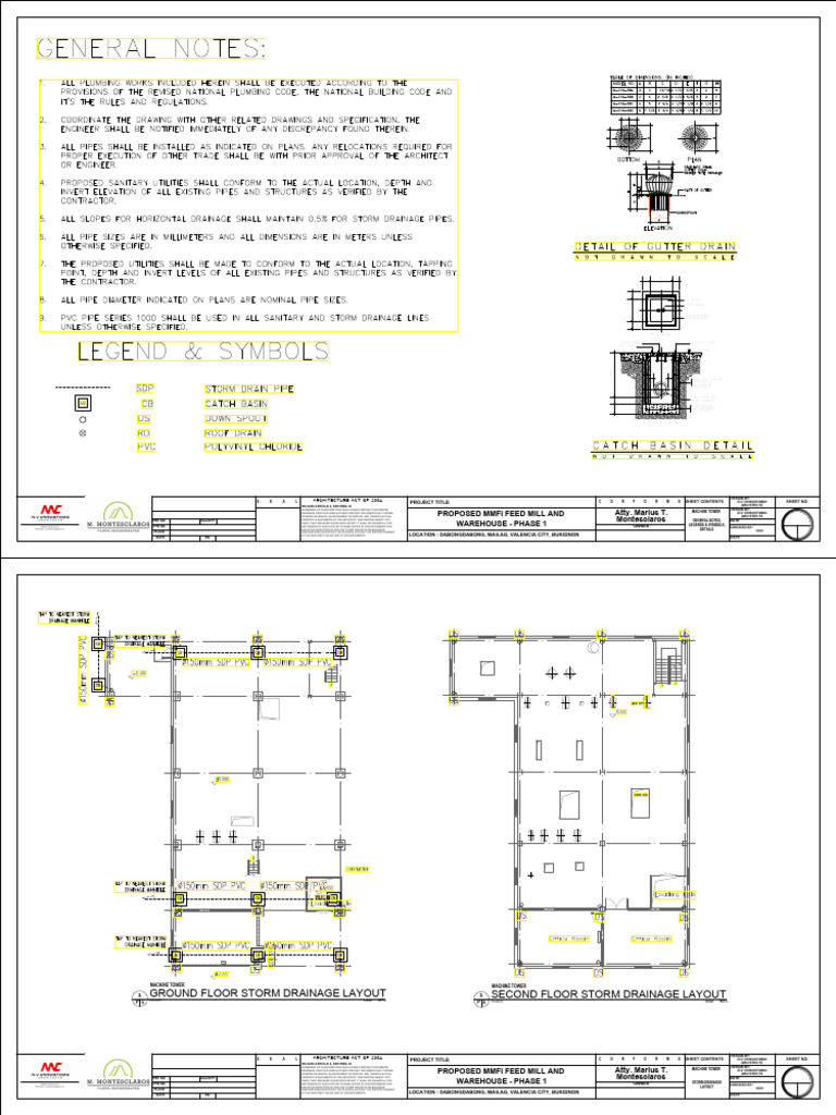 Machine Tower Plumbing Plans | PDF