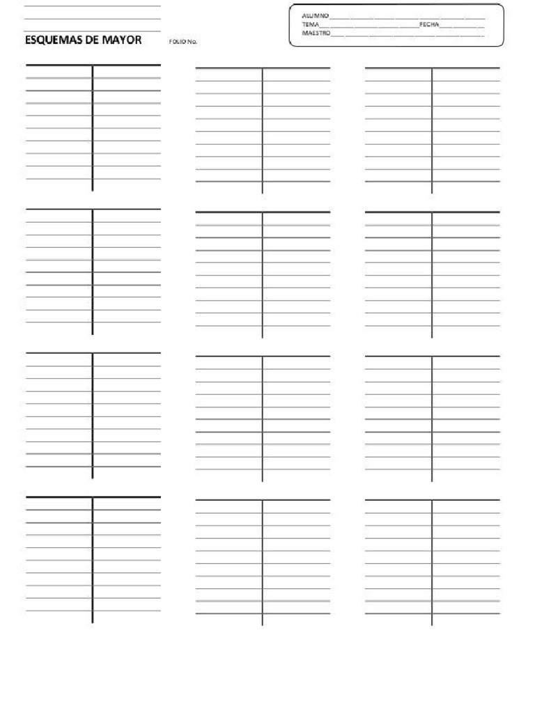 Esquemas de Mayor | PDF