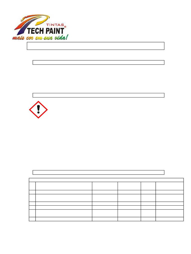 FISPQ Tinta para Piso Cinza Tech Paint | PDF