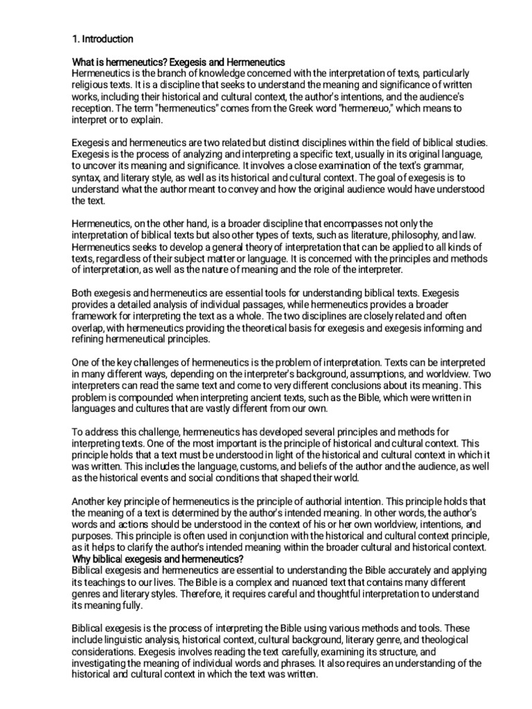 19 M Biblical Hermeneutics Pdf Rationalism Hermeneutics