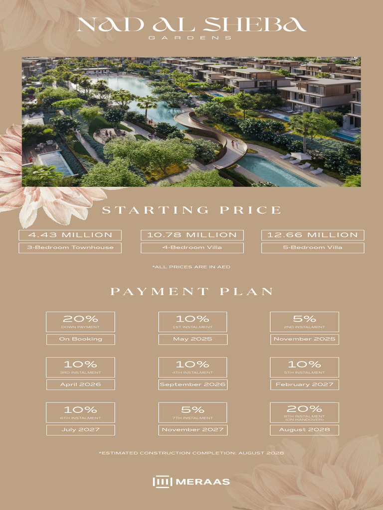 Nad Al Sheba Gardens Phase 7 Prices&Payment Plan-1 | PDF