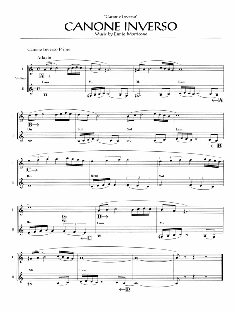 Canone Inverso | PDF