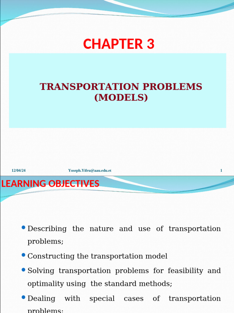 OR Ch 3 ppt-1 | PDF | Mathematical Optimization | Algorithms