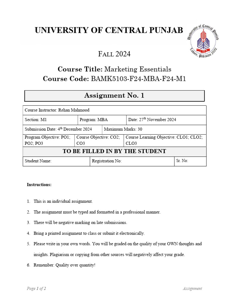 ME - Assignment 1 | PDF