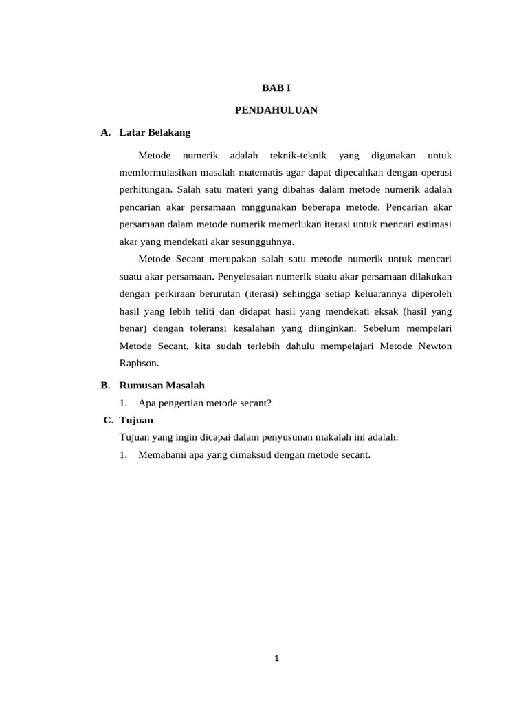 Metode Secant | PDF
