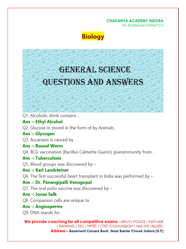 Biology | PDF | Human Brain | Chloroplast