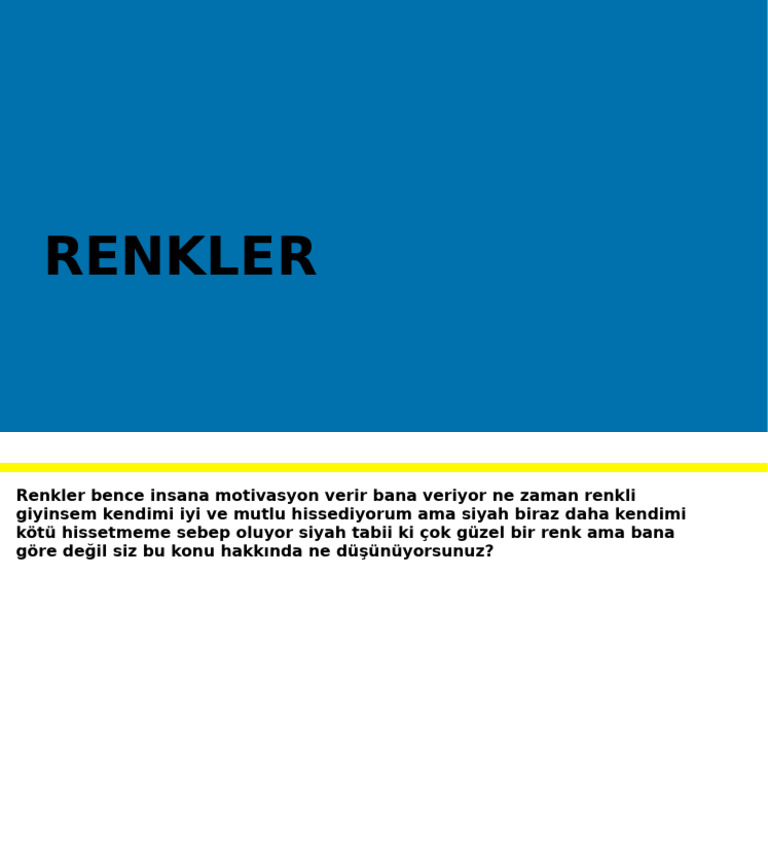 Renkler | PDF