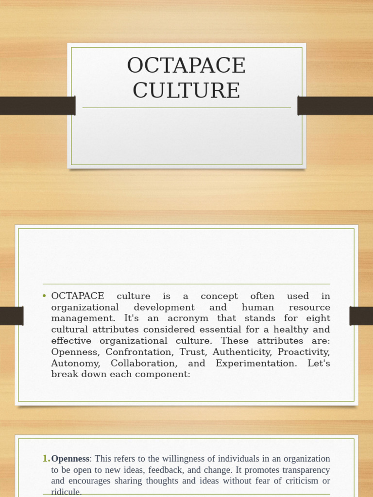 Octapace Culture | PDF