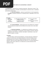 Explaining Concepts: Three Methods | PDF | Concept | Definition