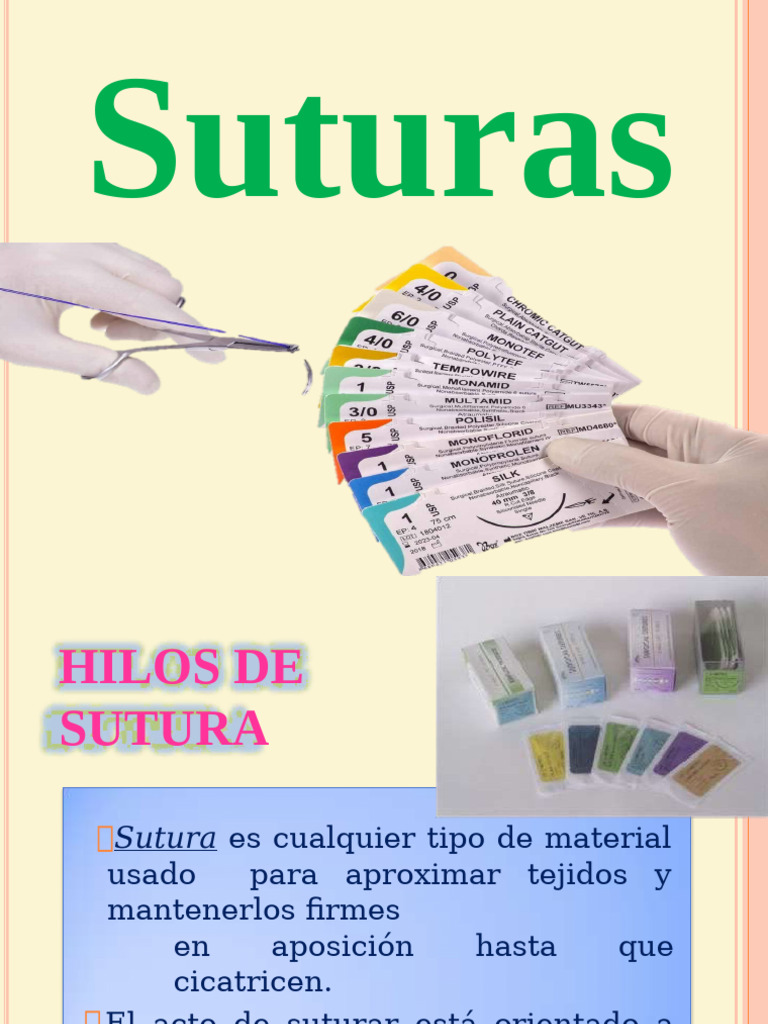 Suturas QX | PDF | Sutura Quirúrgica | Inflamación