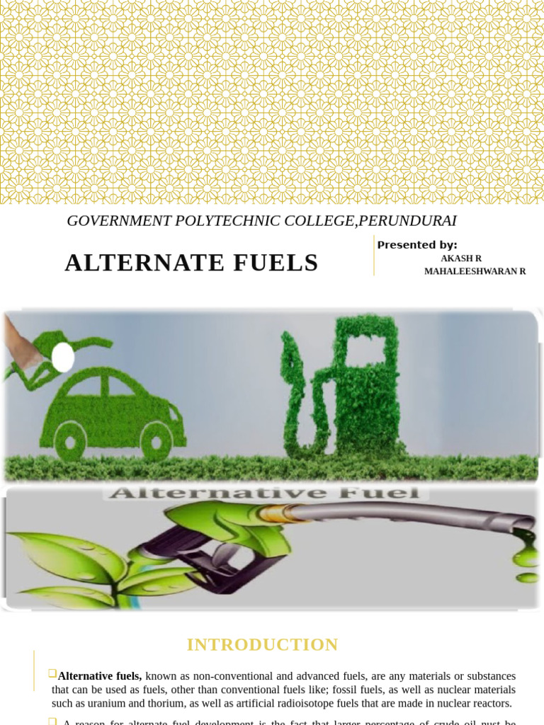 Alternate Fuels | PDF | Fuels | Alternative Fuel
