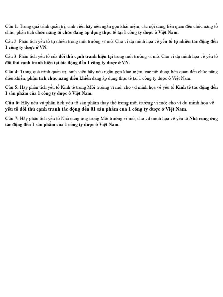 TÀI LIỆU ÔN - QTKD | PDF