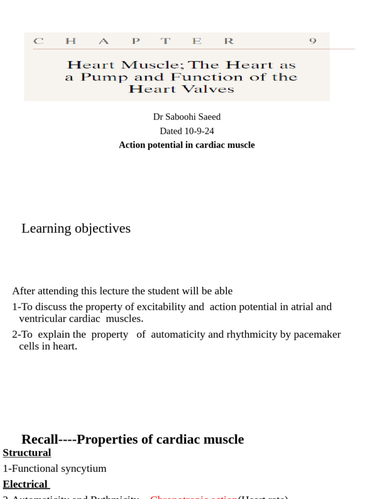 4-Action Potential in Heart | PDF | Action Potential | Depolarization