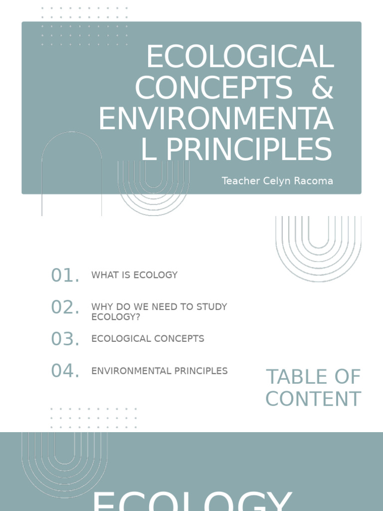 Ecological-Concepts-And-Principles 20240821 085908 0000 | PDF | Ecology ...