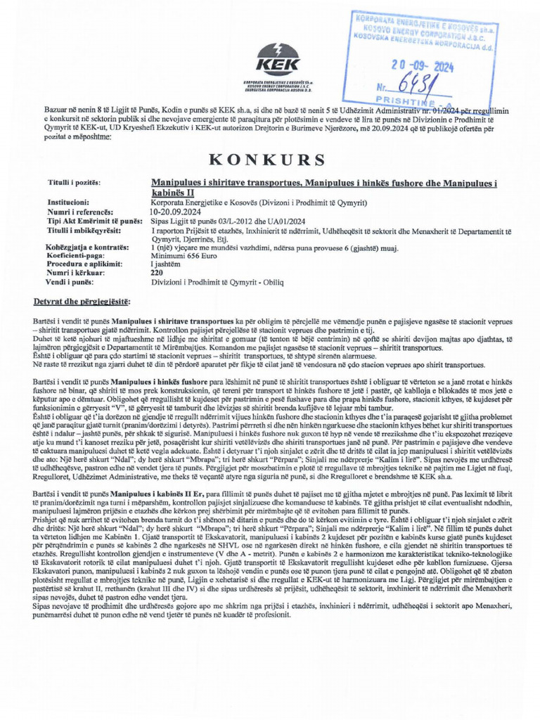 Konkurs Per Manipulues Shqip | PDF