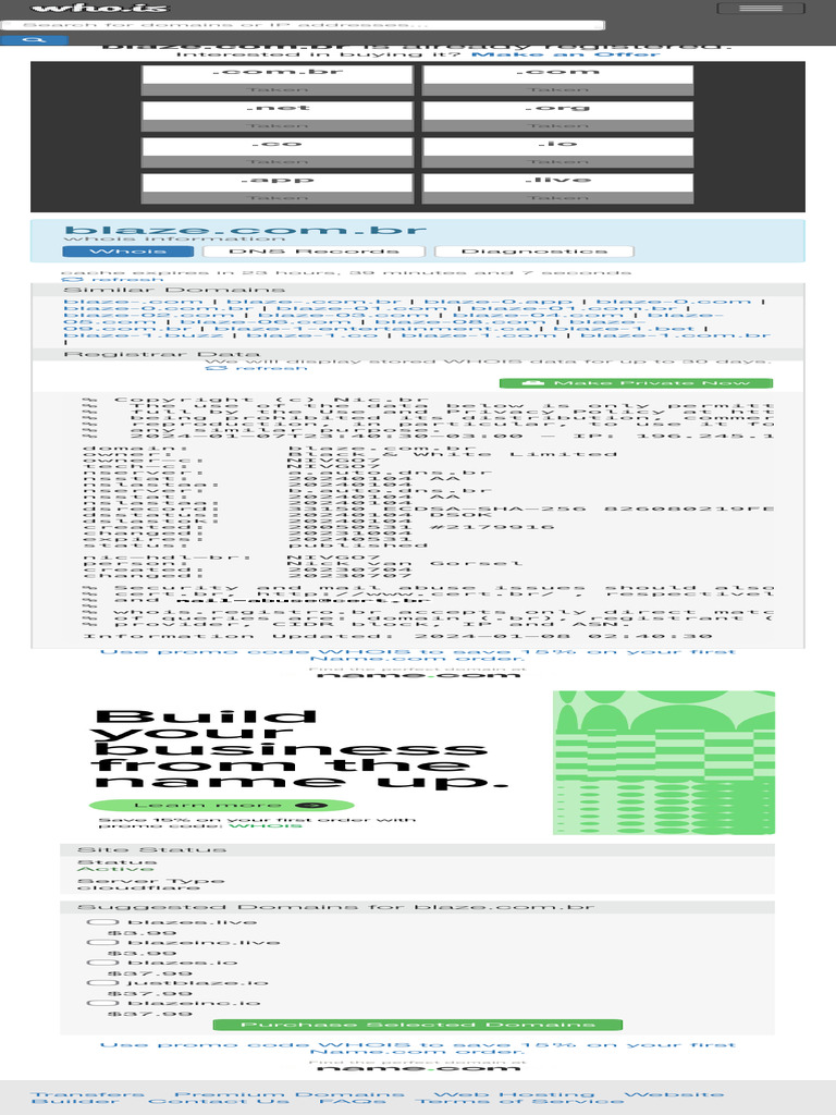 Whois Lookup - Who - Is | PDF | Domain Name | Communications Protocols