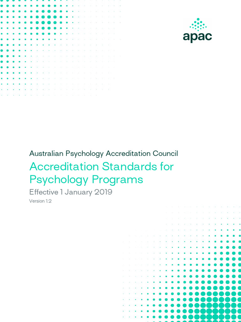 APAC-Accreditation-Standards_v1.2_rebranded | PDF | Mental Disorder ...