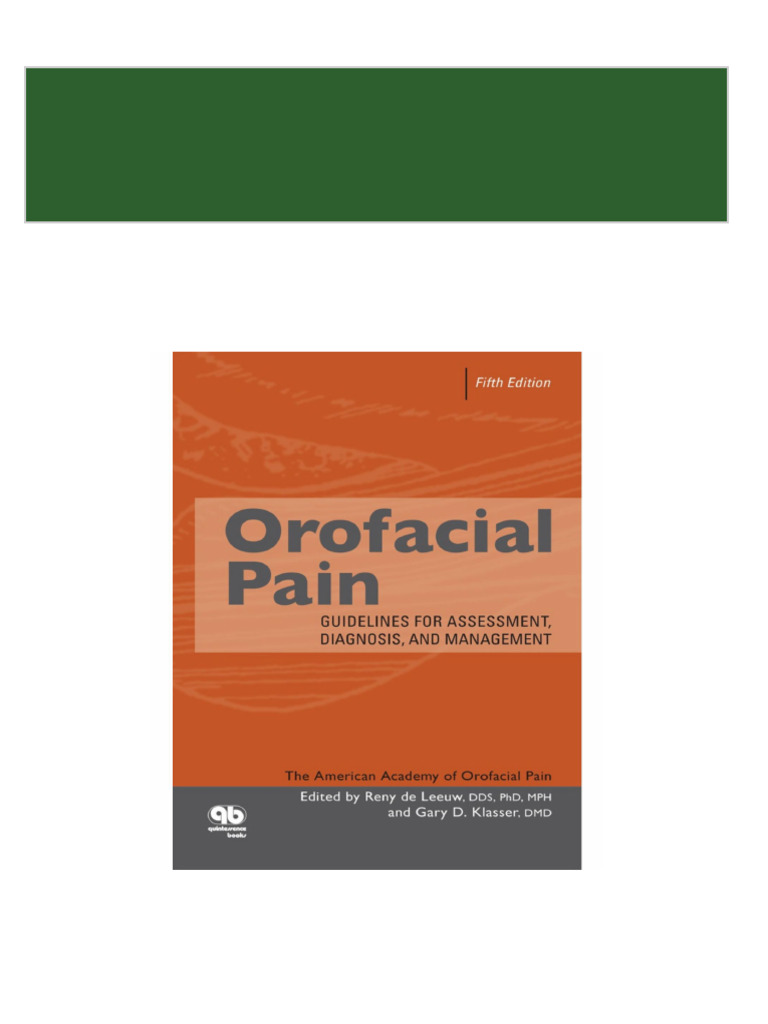 Instant ebooks textbook Orofacial Pain Guidelines for Assessment ... Instant ebooks textbook Orofacial Pain Guidelines for Assessment ...