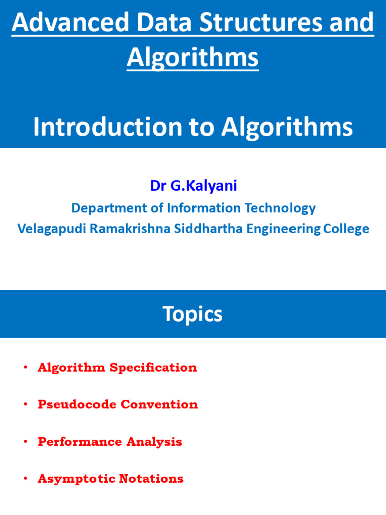 Introduction To Algorithms | PDF | Algorithms | Computer Program