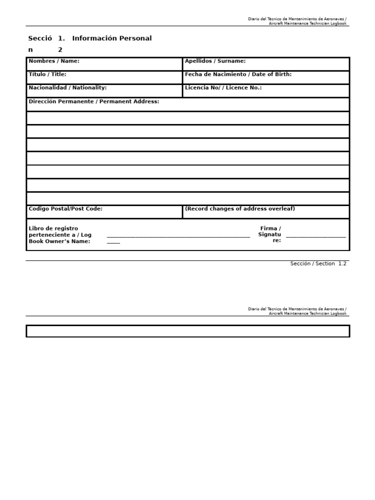 Informacion Personal | PDF