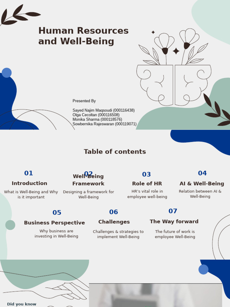 HR & Well Being Final | PDF | Business | Economies