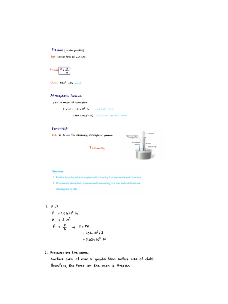7 Pressure Phy | PDF
