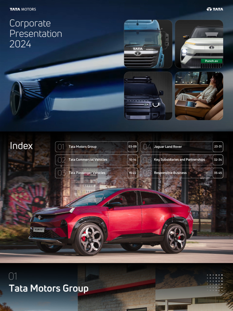 Tata Motors Corporate Presentation 2024 | PDF | Car | Transport