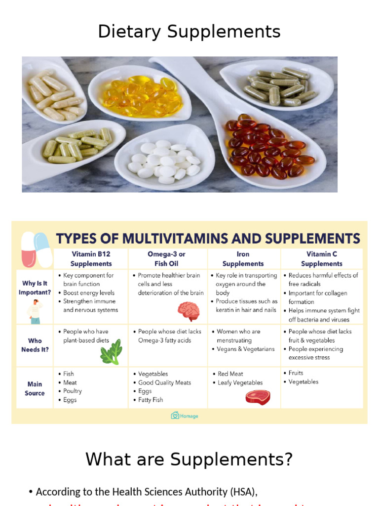 Dietary Supplements | PDF | Dietary Supplements | Biologically Based ...