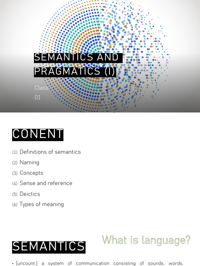 Semantics (1) | PDF | Semantics | Word