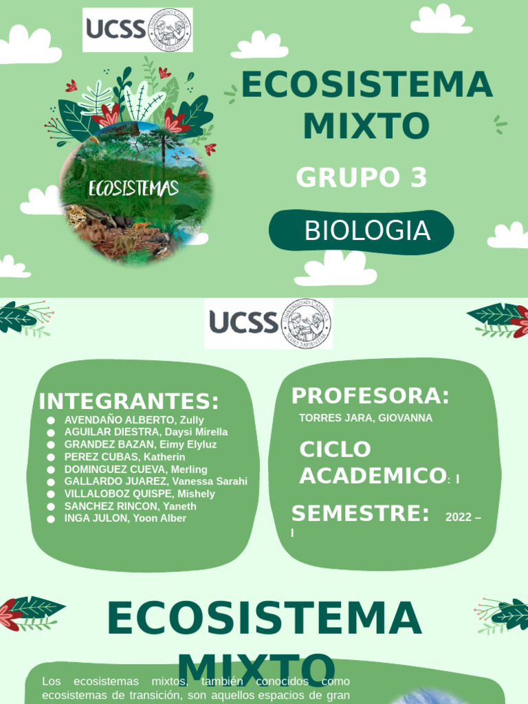 Ecosistemas Mixtos: Características y Ejemplos | PDF | Ecosistema | Humedal