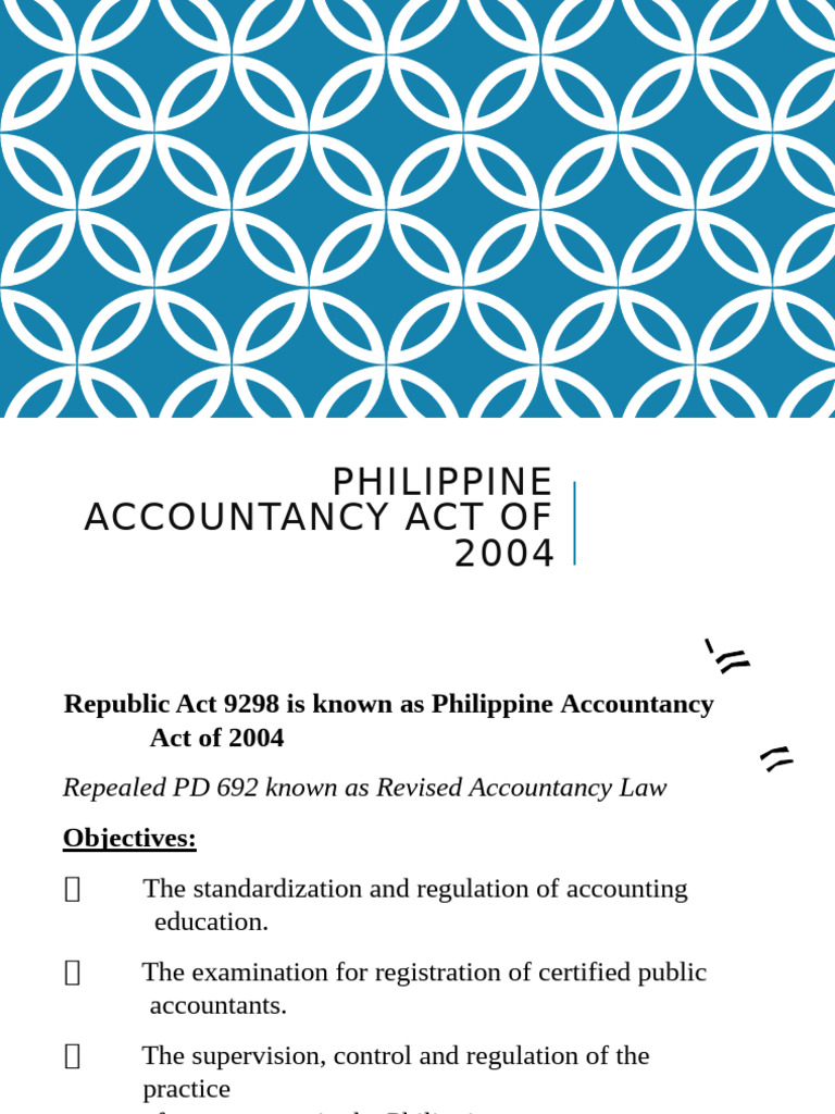 RA 9298 Powerpoint Presentation | PDF | Certified Public Accountant | Accounting