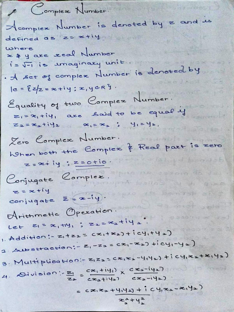 Complex Number | PDF