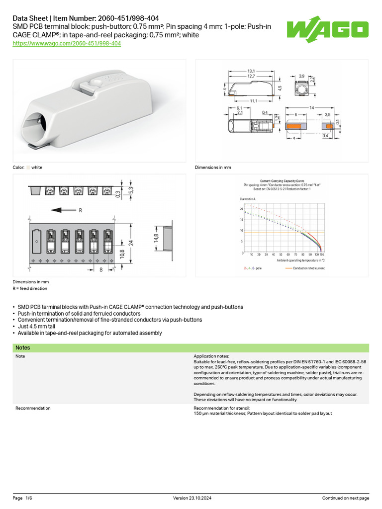 WAGO_2060-451_998-404en | PDF | Printed Circuit Board | Electrical ...