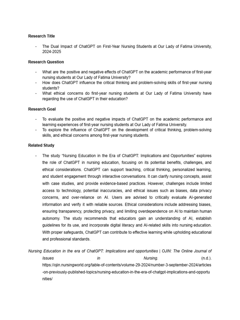 Purcom Research | PDF | Critical Thinking | Nursing