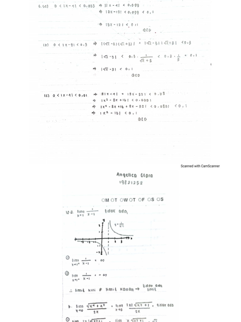 Kalkulus 1A - Tugas - 1 | PDF