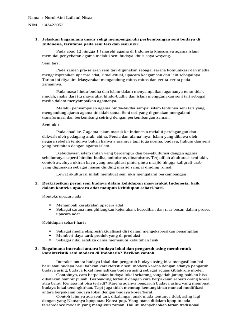 42422052_Nurul Aini Lailatul Nisaa_Tugas 4 | PDF