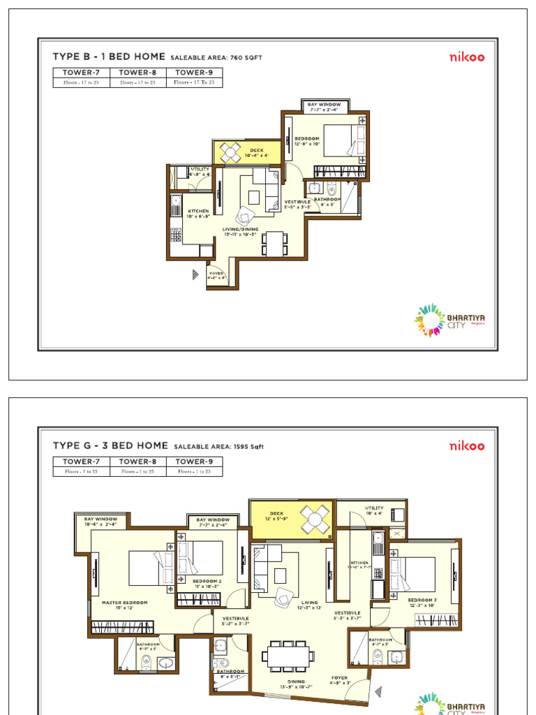 Nikoo Homes Floor Plans | PDF