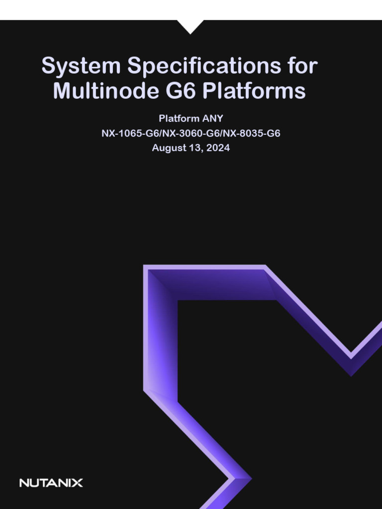 System Specs G6 Multinode | PDF | Solid State Drive | Hard Disk Drive