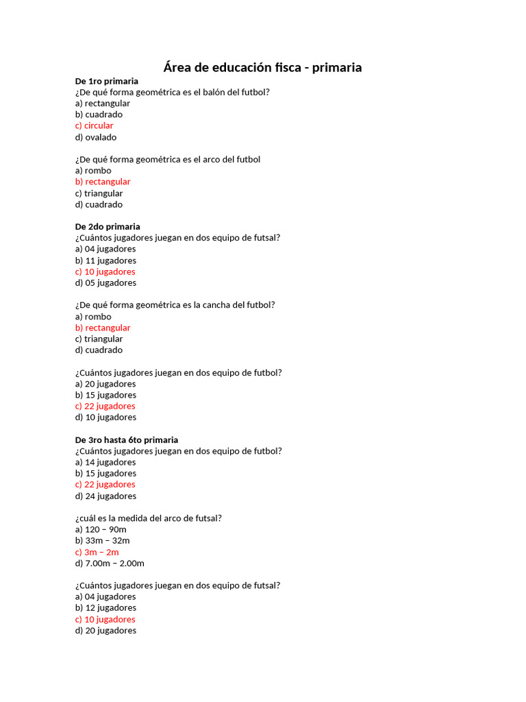 Área de Educación Fisca 1 | PDF