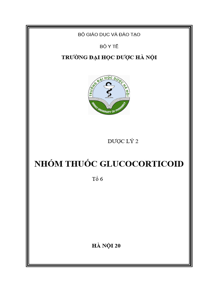 Seminar nhóm thuốc glucocorticoid | PDF