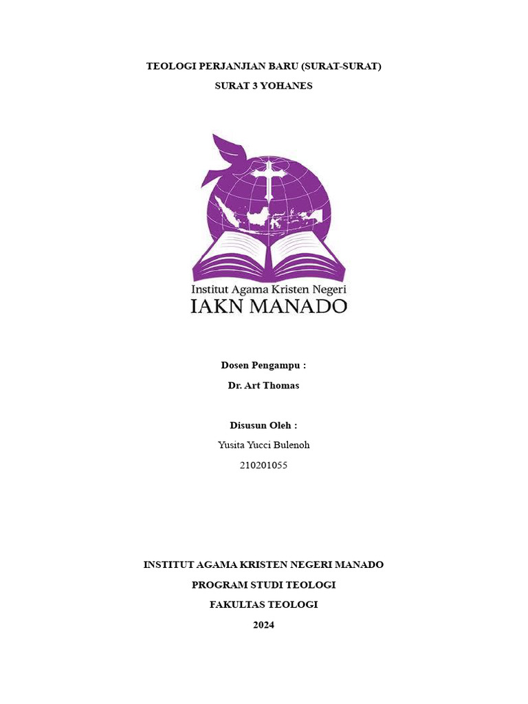 Teologi Surat 3 Yohanes dan Gayus | PDF