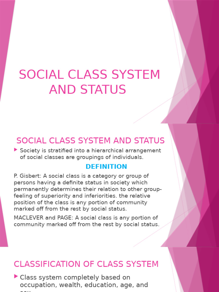 Understanding Social Class Systems | PDF | Social Mobility | Social ...