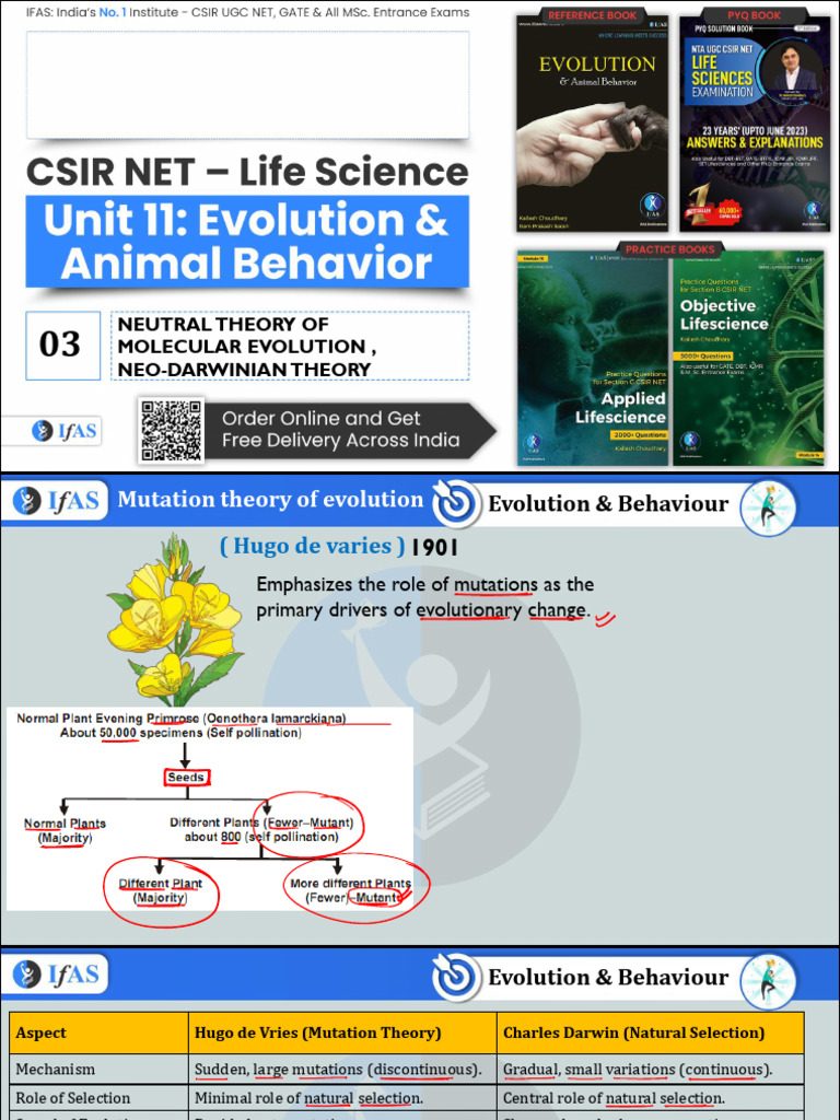 Evolution Theories: Mutation & Selection | PDF | Evolution | Natural ...