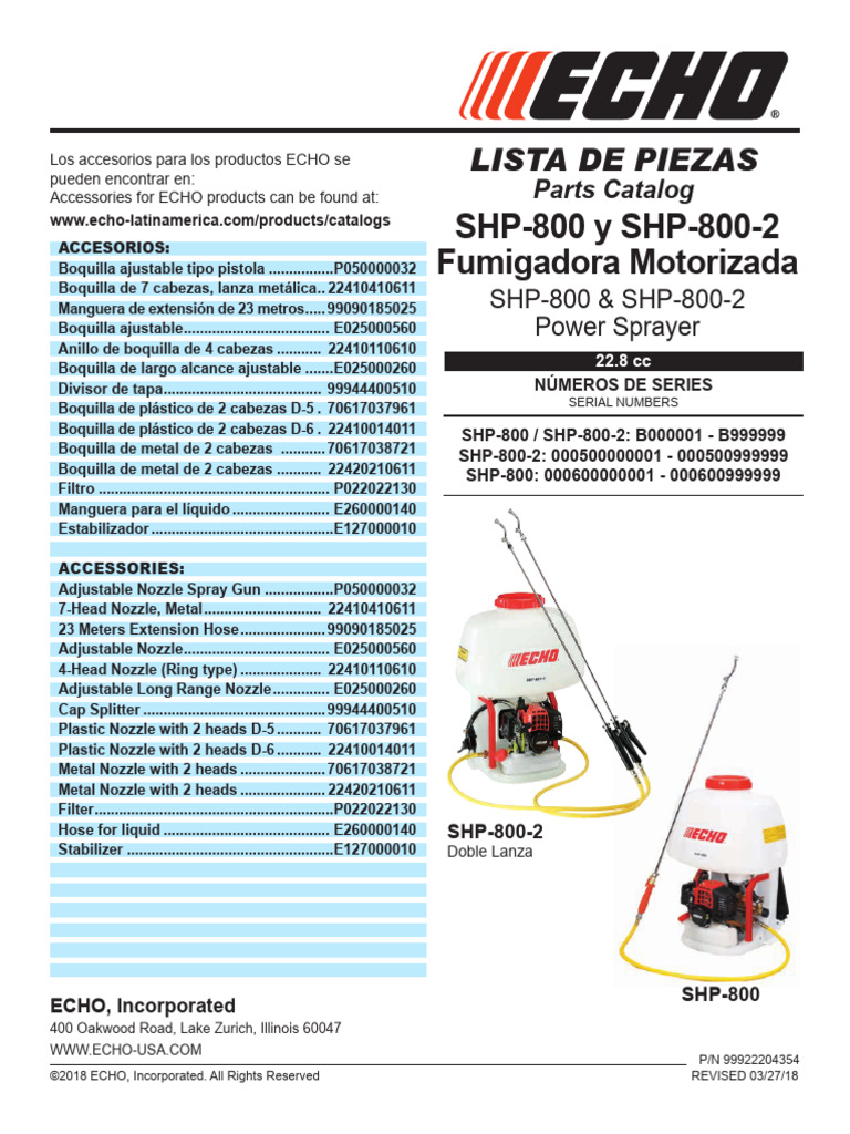 SHP-800 1 y 2 Salidas | PDF | Embrague | Motores