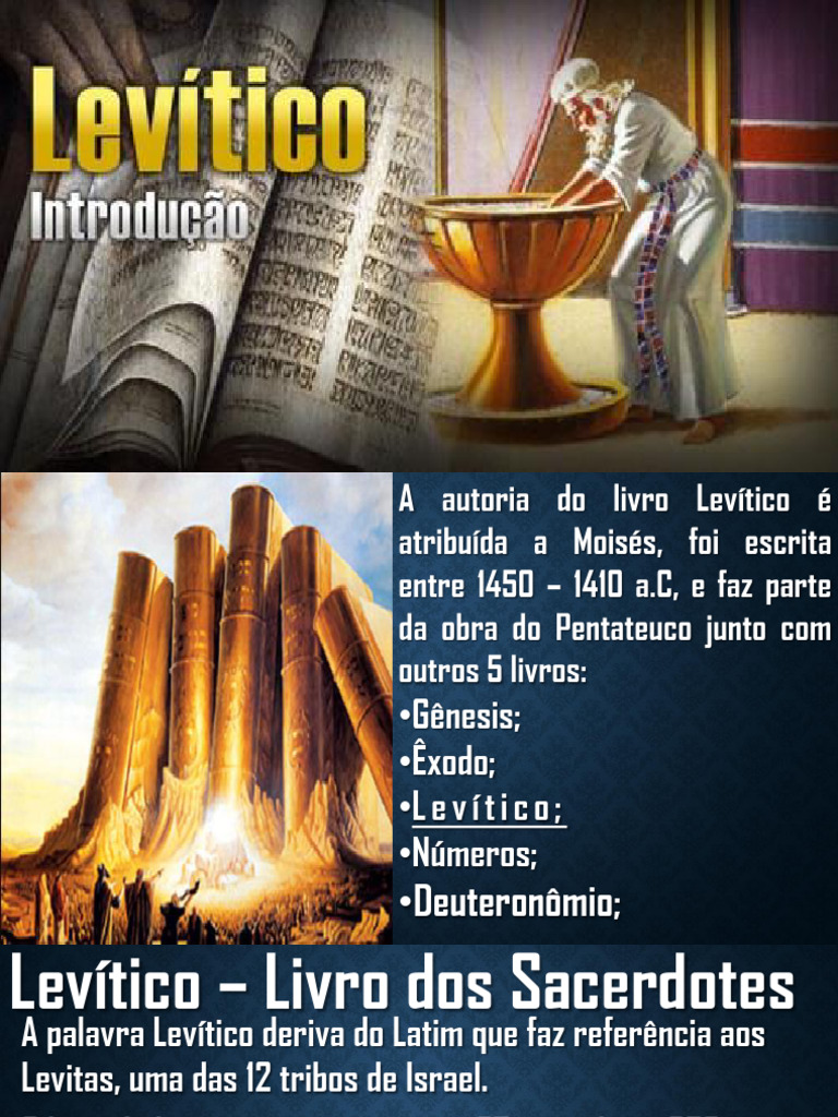 Estudo Bíblico - Levítico | PDF | Levítico | Sacrifício