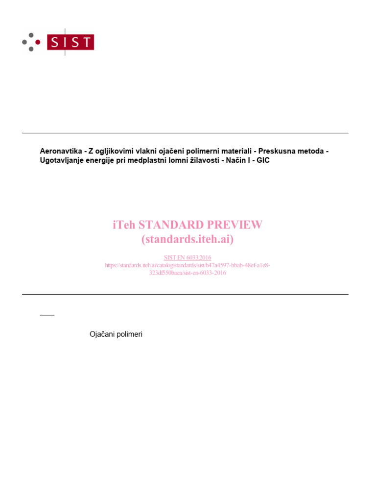 SIST-EN-6033-2016 | PDF | Fracture | Fracture Mechanics